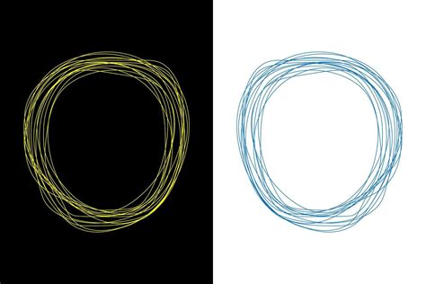 Hand Drawn Complex Scribble Circle On An Isolated Background 50740349