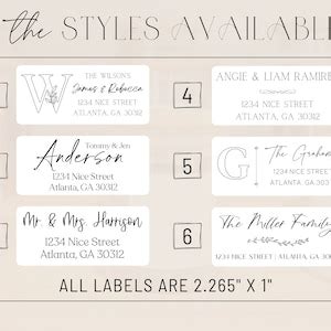 Return Address Custom Label Envelope Personalized Return Address Labels Sheet Custom Mailing
