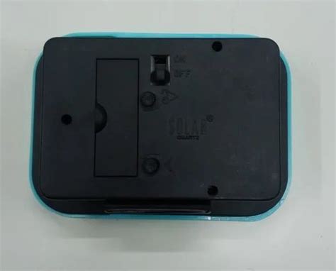 Solar Quartz Analog Rectangular Plastic Alarm Table Clock For Home At Rs In Morbi