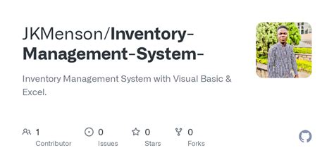 GitHub JKMenson Inventory Management System Inventory Management System With Visual Basic