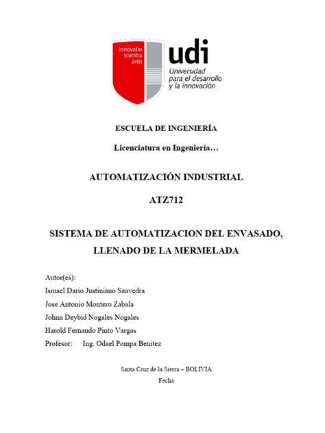 Proyecto Automatizacion Final Pdf Controlador Lógico Programable Automatización