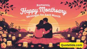 Romantic Happy Monthsary Messages for Each Month