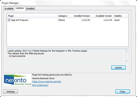 Npp Xml Treeview Keeps Appearing With The Same Version After Update Could It Be A Minor Version