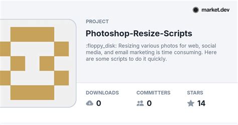 Photoshop Resize Scripts Ecosystem Directory Market Dev