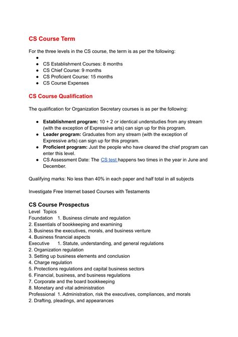 PPT CS Courses Complete Course Guide For Company Secretaries PowerPoint Presentation ID