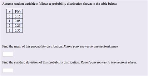 Solved Assume Random Variable X Follows A Probability Chegg