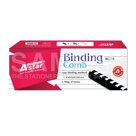 Astar 10mm Binding Comb 100s Samfah