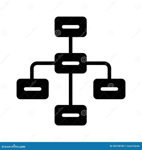 Hierarchical Chart Representing Team Roles And Organizational Structure Stock Vector