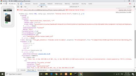 Laravel Laravel 500 Internal Server Error When Used In Mobile Phone
