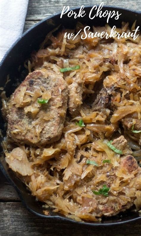 Baked Pork Chops And Sauerkraut Recipe Recipe Baked Pork Baked