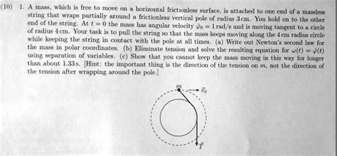 solved 101 a mass which is free to move on a horizontal frictionless