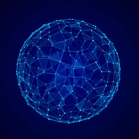 Premium Photo Sphere Made Up Of Points And Lines Network Connection