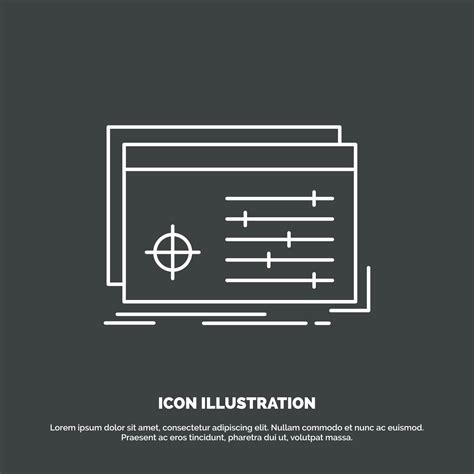 File Object Processing Settings Software Icon Line Vector Symbol