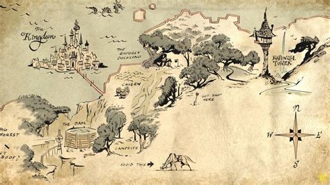 Tangled Disney Posters Disney Tangled Map