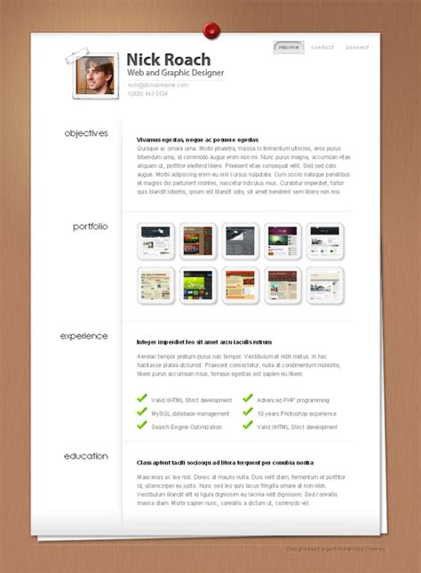 Myresume Premium Wordpress Theme Avj Themes