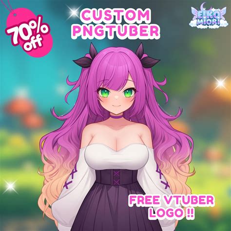 Custom Pngtuber Model For Streamers Anime Style Png Avatar With