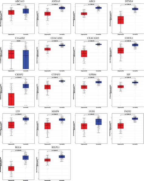 Analyses Of Hub Gene Expression Levels In Aml Pb Samples Healthy Whole Download Scientific