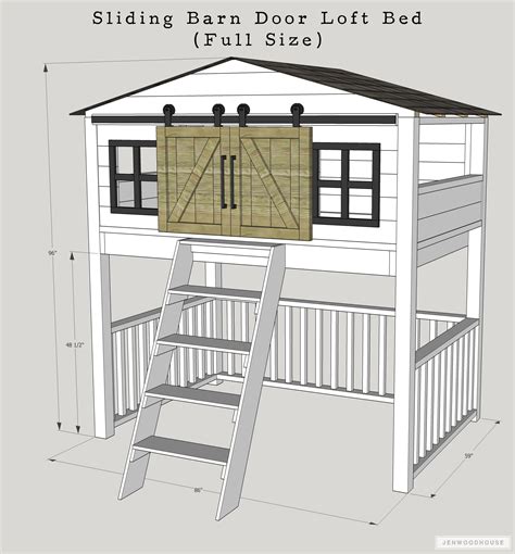Printable Full Size Loft Bed Plans Printable Templates