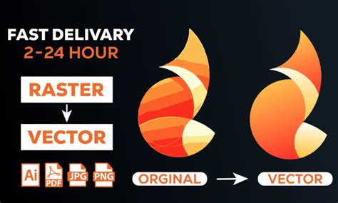 Vector Tracing Redraw Logo Convert Raster To Vector Only Hour By Designcloud Fiverr