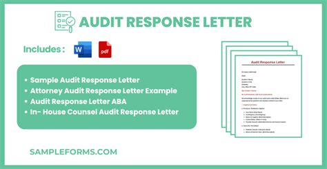 FREE Audit Response Letter Samples PDF MS Word Google Docs