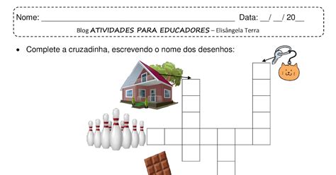 ATIVIDADES PARA EDUCADORES Cruzadinha CHA CHE CHI CHO CHU