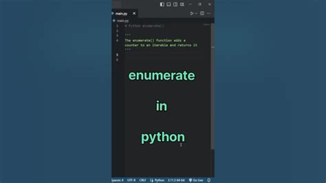 enumerate in python learn python enumerate python programming