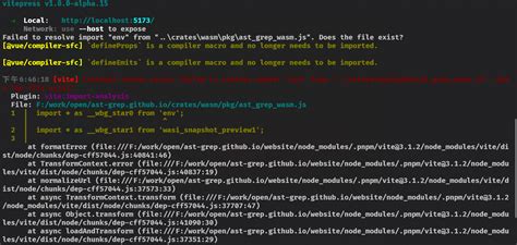 Failed To Resolve Import Env From `astgrepwasm` · Issue 3 · Ast