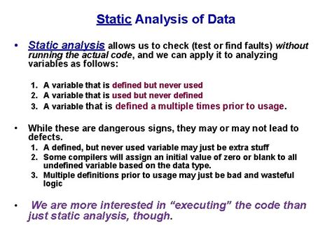 Data Flow Testing Data Flow Testingdft Is Not