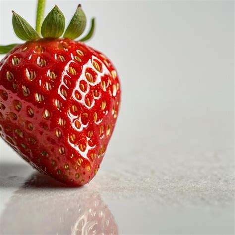 A Woman Harvesting A Strawberry Premium AI Generated Image