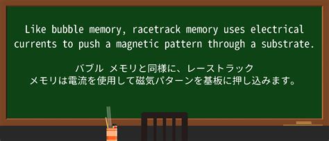 【英単語】bubble Memoryを徹底解説！意味、使い方、例文、読み方