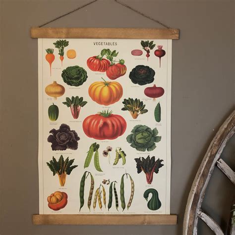 Vegetable Poster Vegetable Print Vegetables Poster Vegetables