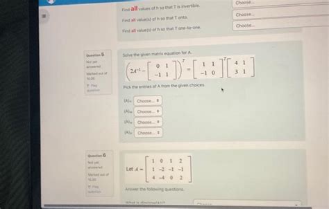 solved solve the given matric equation for a