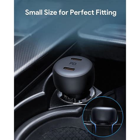 Get 2 Pack 40w Dual Usb C Port Car Phone Charger With Lightning To