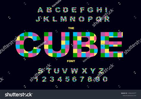 Pixel Retro Video Game Font S Stock Vector Royalty Free
