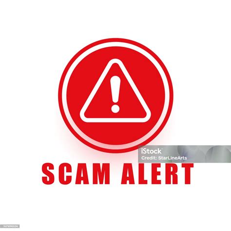 Fraud Alert Warning Background For Information Security Stock