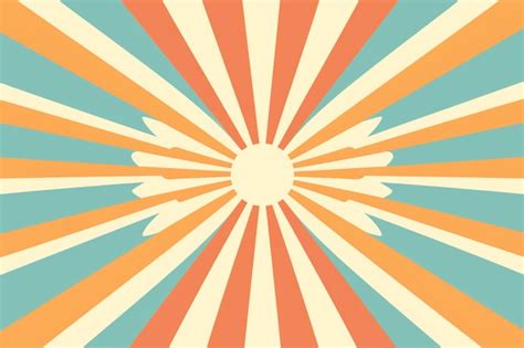 premium photo dynamic groovy sunburst design
