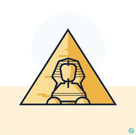 피라미드 스핑크스 일러스트 Ai 다운로드 Download Pyramid Sphinx Vector 어반브러시