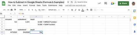 How To Subtract In Google Sheets Formula Examples Layer Blog