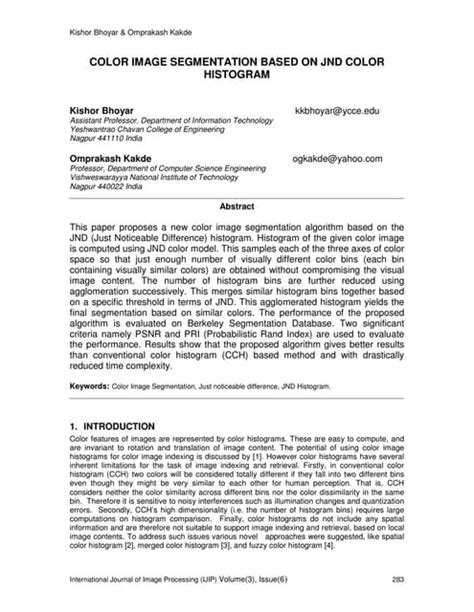 Color Image Segmentation Based On Jnd Color Histogram Pdf