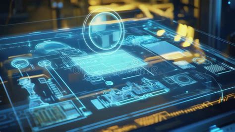 Futuristic Loading Animation On Transparent Screen In Dark Server Room Stock Footage Video Of