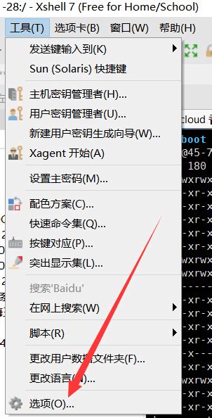 xshell7 鼠标中间滚轮会自动输入乱，如何设置为回话窗口上下滚动？ 老牛博客