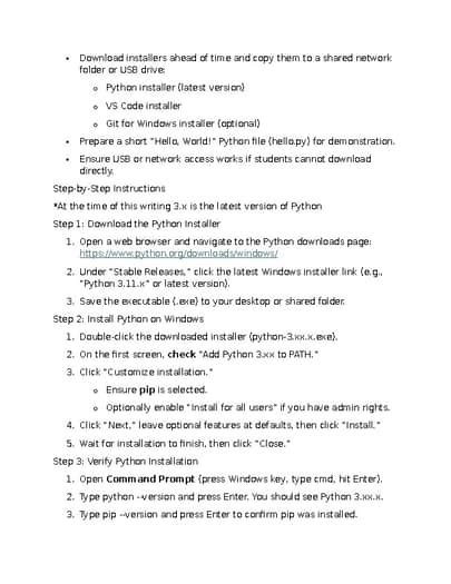 Setting Up a Python Programming Environment on Windows | TPT