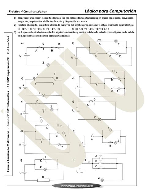 Circuitos-Logicos Ejercicios | PDF | Ciencia y matemáticas