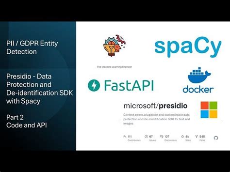 Free Video Nlp Spacy Piigdpr Detection With Presidio Part 2 Code And Rest Api From The