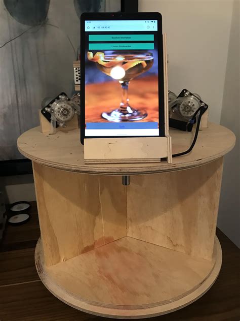 I Made A Robot Cocktail Mixer Using A Raspberry Pi Zero Details In