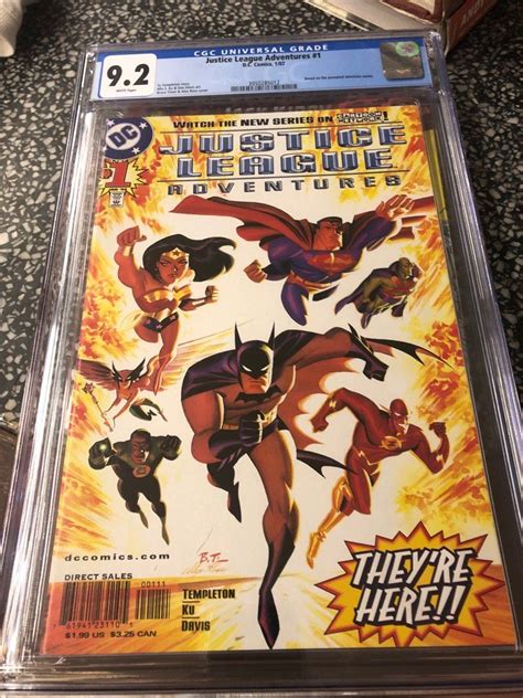 Dc Jlu 1 Animated Alex Ross Bruce Timm Cgc 9 2 Hobbies And Toys Books