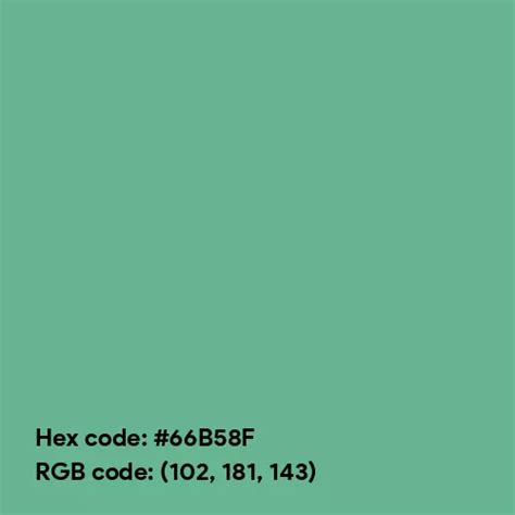 Silver Tree Color Hex Code Is 66b58f Silver Tree Color Hex Code Is 66b58f
