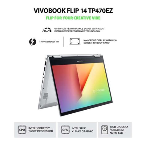 Jual Asus Vivobook Flip Tp Ez I G Gb Gb Ssd Win Ohs Di Seller Sentral Komputer
