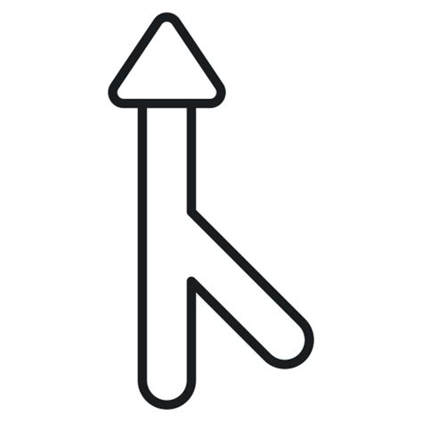 Y Intersection Intersect Spread Arrow Direction Indicator Icon